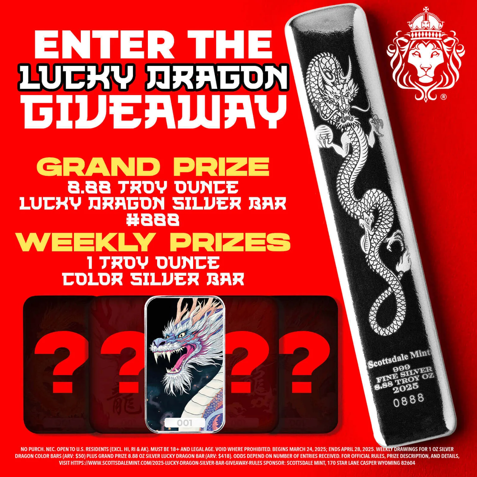 2025 Lucky Dragon Silver Bar Giveaway