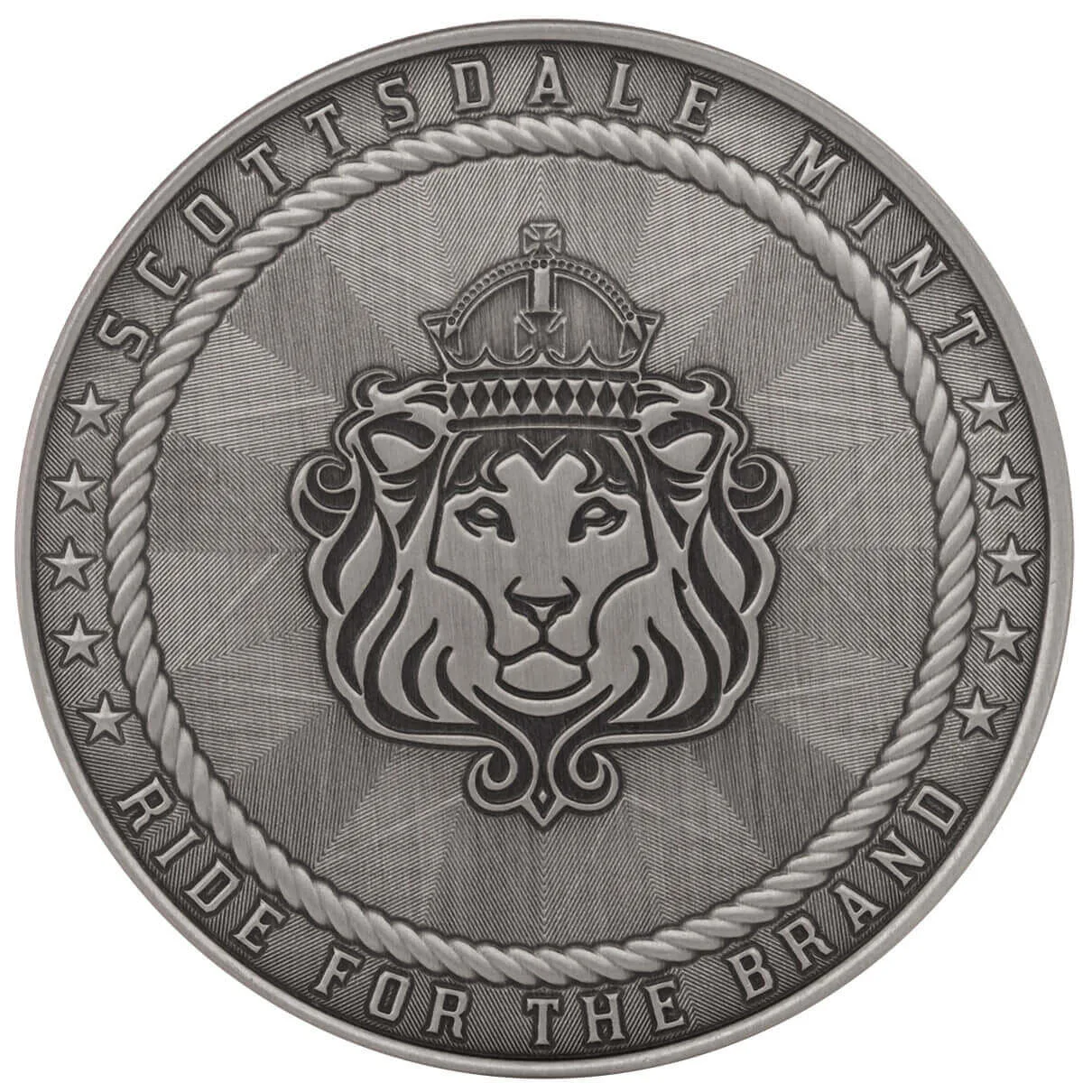 Scottsdale Cowboy with Buffalo Privy 1 oz Silver Antique Round