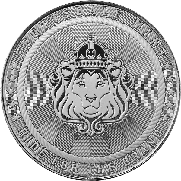 Scottsdale Cowboy with Buffalo Privy 5 oz Silver Round | Scottsdale Mint