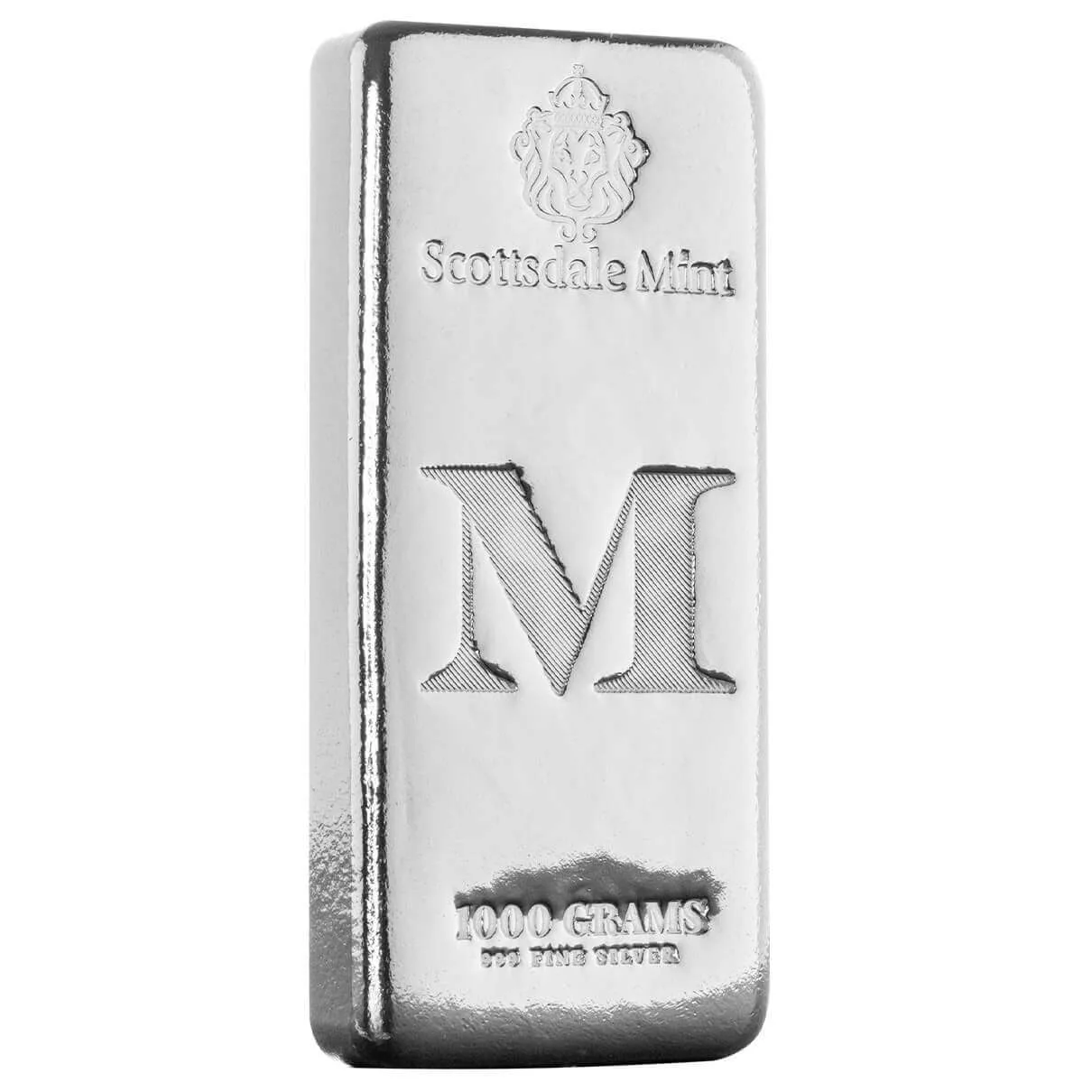 Imperium Collection | "M" 1000 Gram 999 Fine Silver Cast Bar