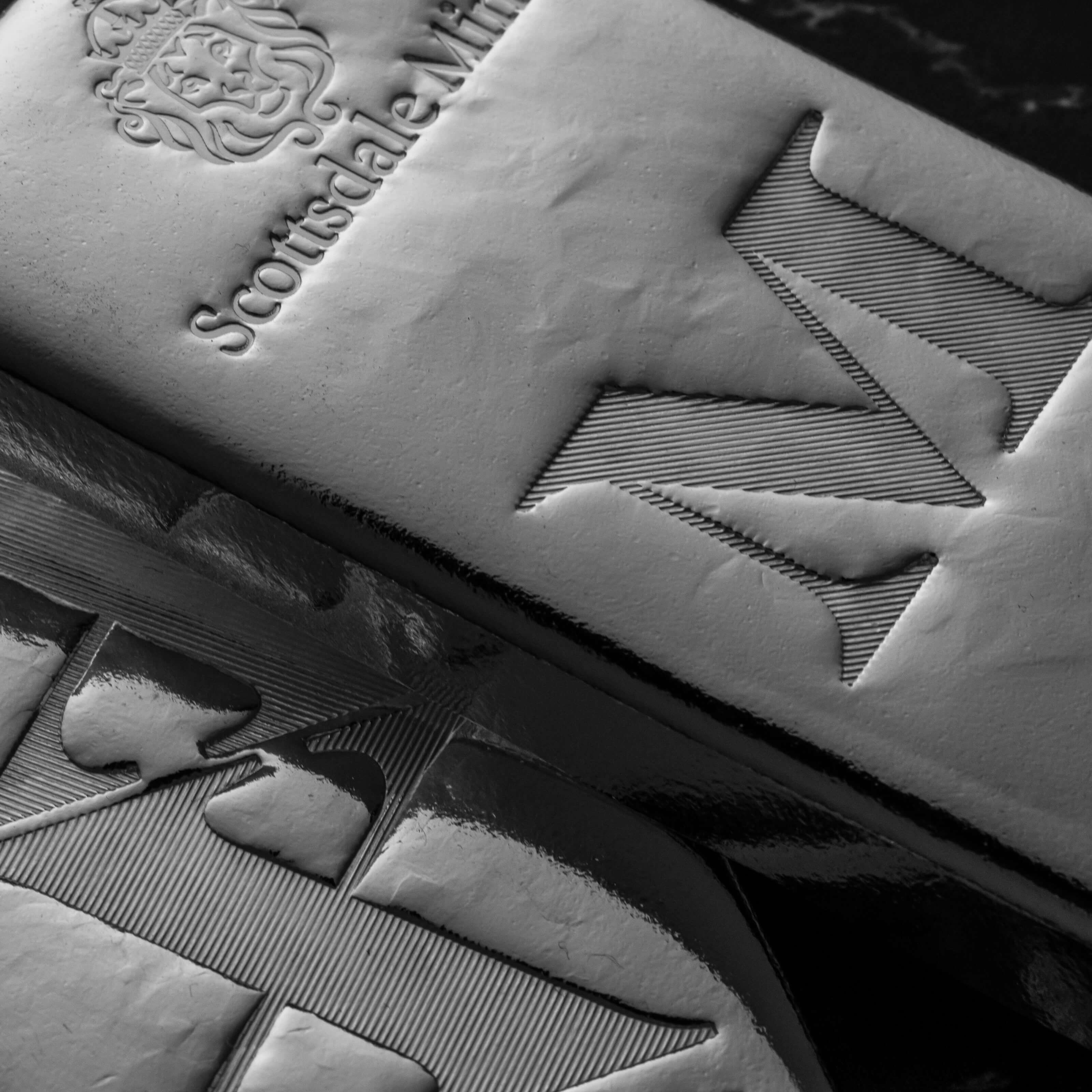 Imperium Collection | "M" 1000 Gram 999 Fine Silver Cast Bar