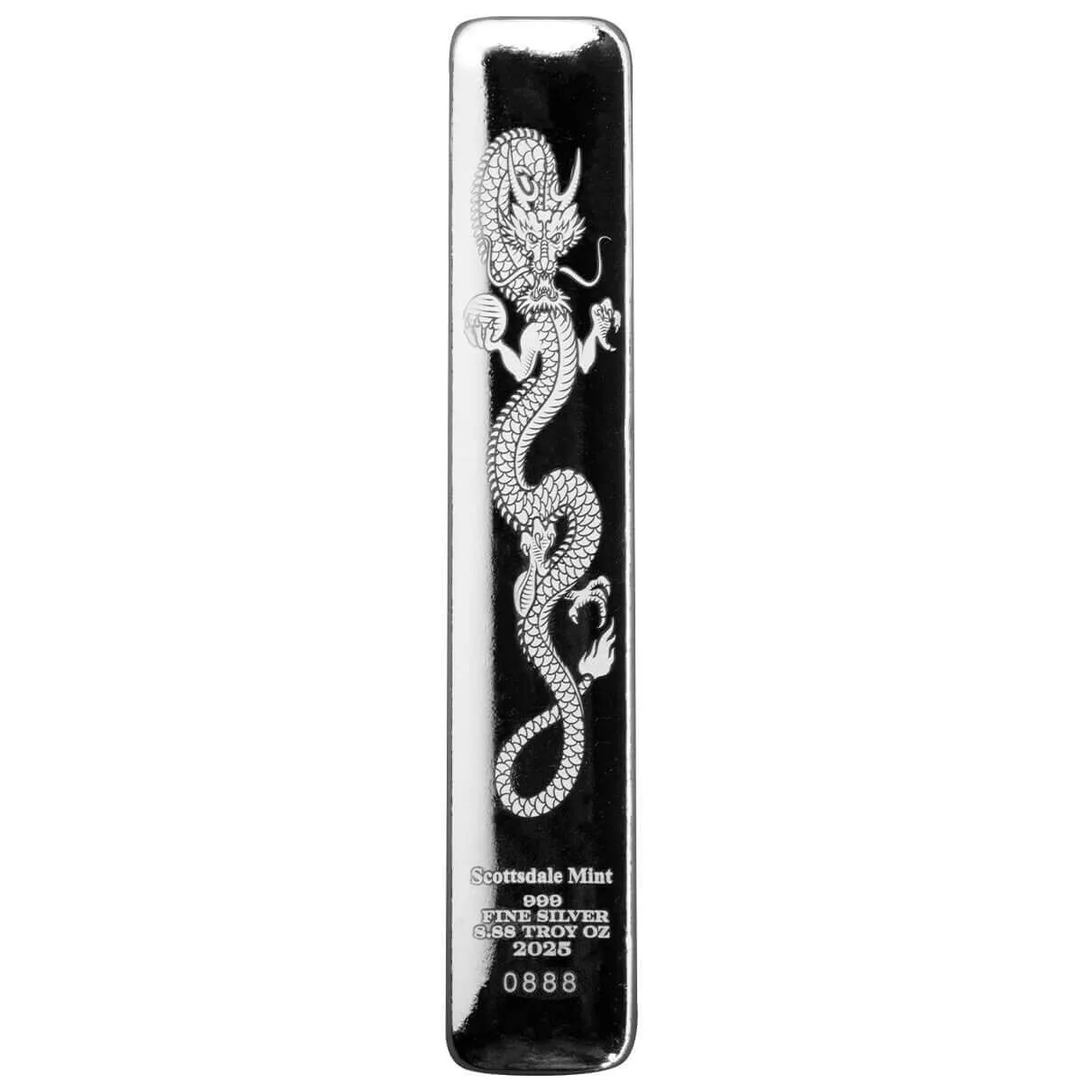 2025 Scottsdale Mint 8.88 oz 999 Fine Silver Lucky Dragon Bar | Scottsdale Mint