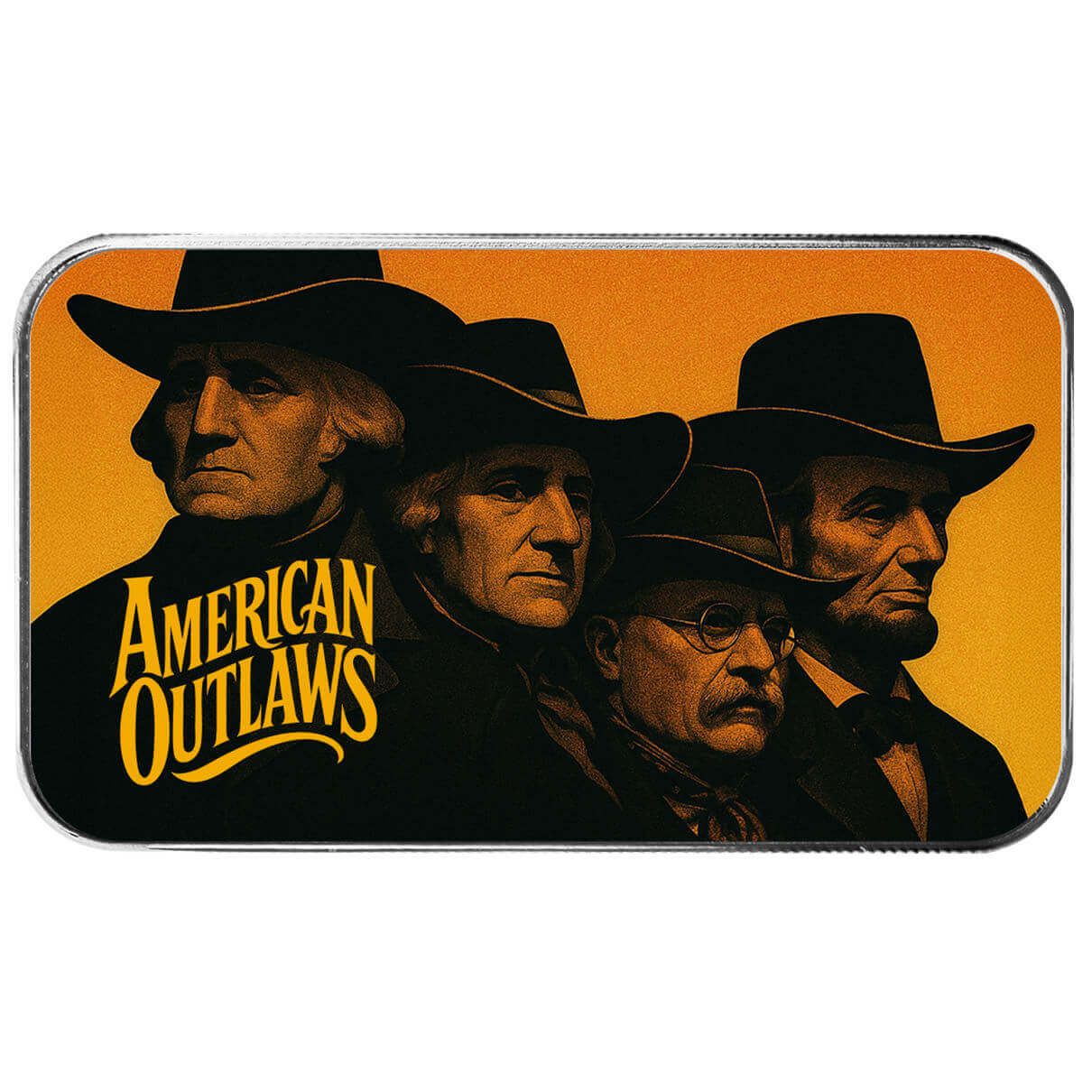 2025 Americana | American Outlaws 1 Troy oz 999 Fine Silver Color Bar