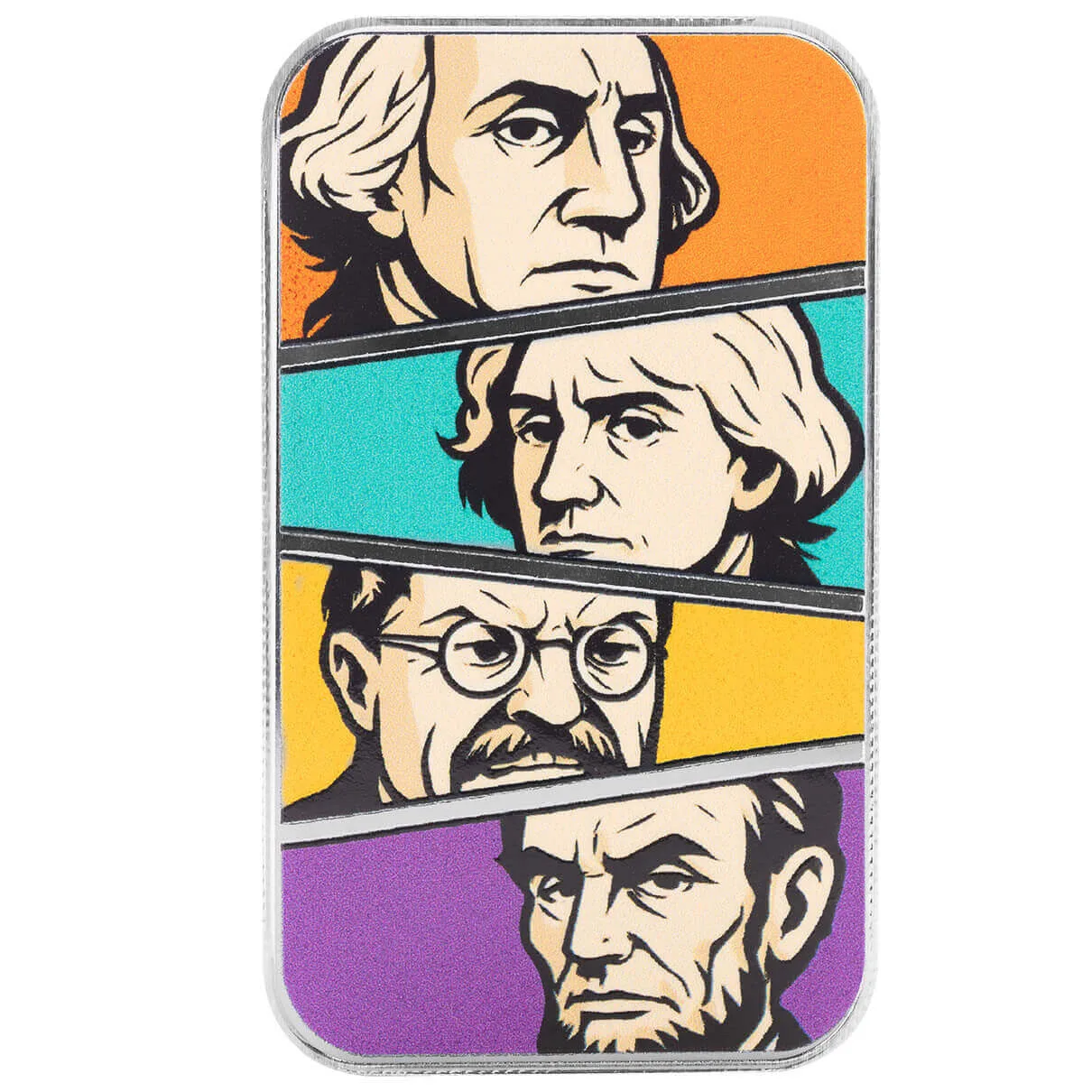 2025 Americana | Liberty League 1 Troy oz 999 Fine Silver Color Bar