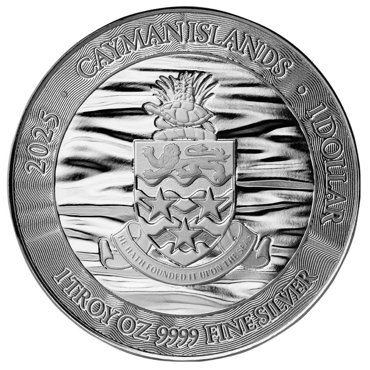 2025 Cayman Islands | Marlin 1 Troy oz 9999 Fine Silver Coin Alpha ...