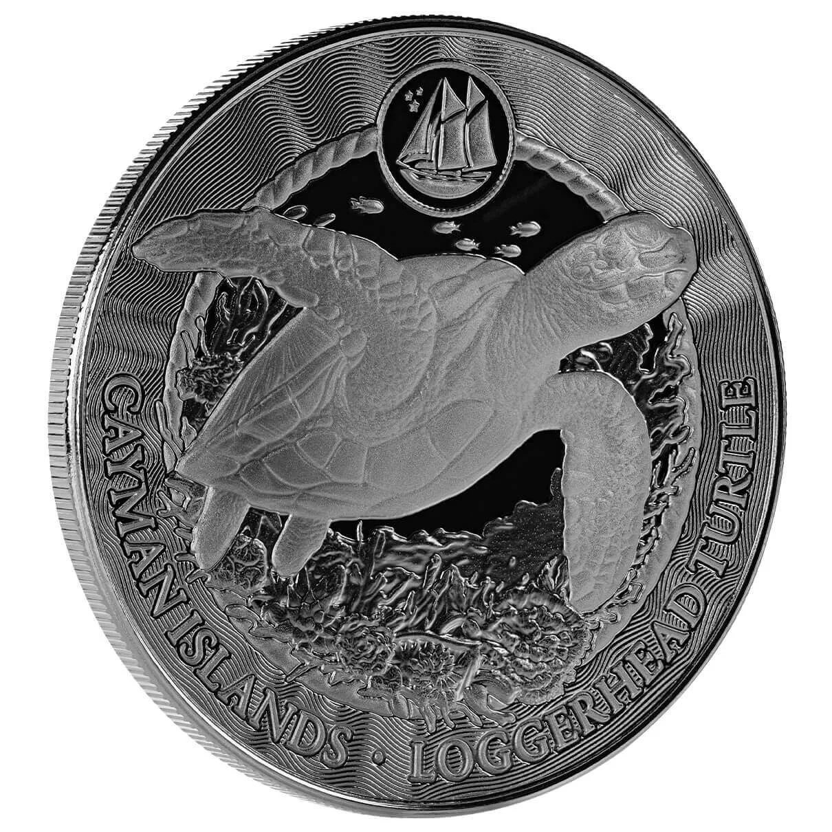 2025 Cayman Islands | Loggerhead Turtle 1 Troy oz 9999 Fine Silver Coin ...