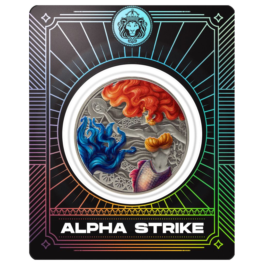 2025 Samoa | Mermaid & Pearl 1 oz 999 Fine Silver Antique Colorized ...