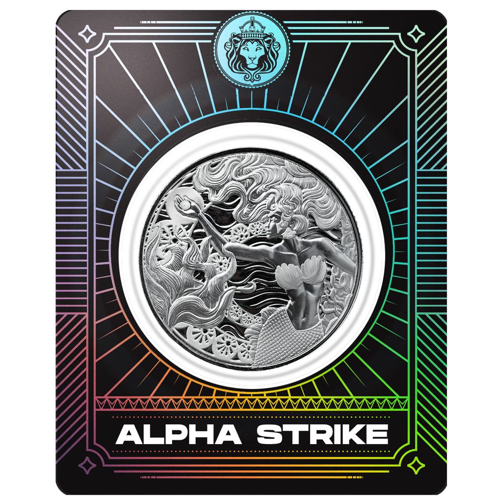 2025 Samoa | Mermaid & Pearl 1 oz 999 Fine Silver Coin Alpha Strike ...