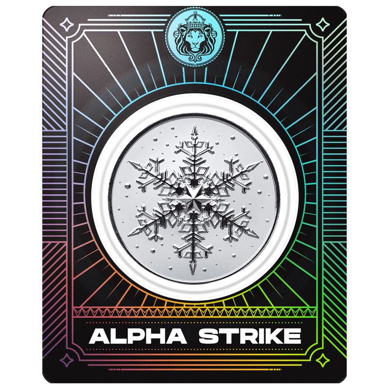 Scottsdale Snowflake 1 Troy oz 9999 Silver Bullion Round