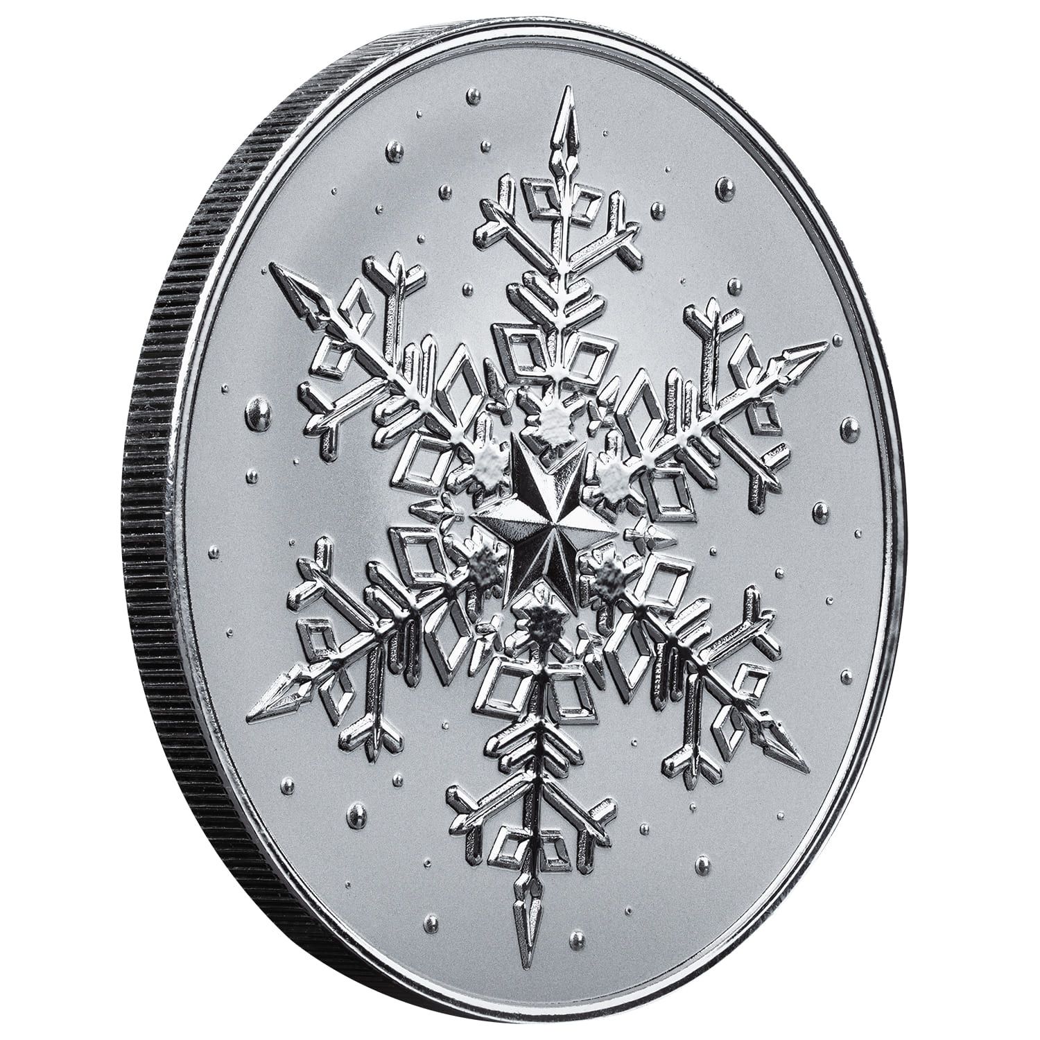 Scottsdale Snowflake 1 Troy oz 9999 Silver Bullion Round