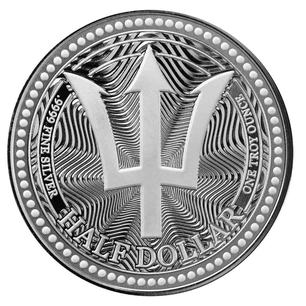 2025 Barbados Trident 1 Troy oz 999 Fine Silver Coin | Scottsdale Mint