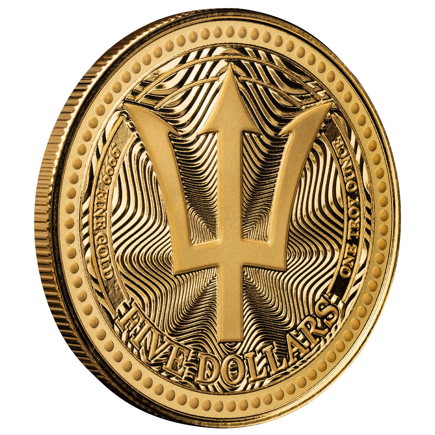 2025 Barbados Trident 1 oz Gold Coin